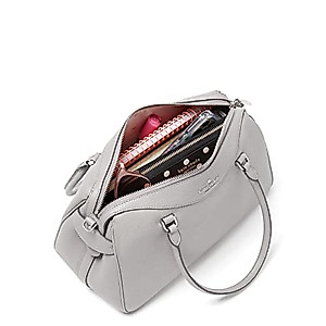 Kate Spade New York Pebbled Leather Mimi Satchel (Nimbus Grey)