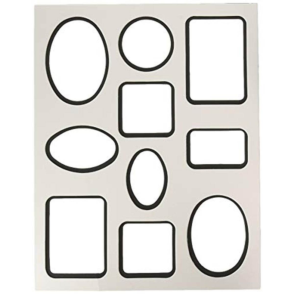 Callen C. Allen White W/Black Photo Mat 11"X14" Double W/Multiple Openings