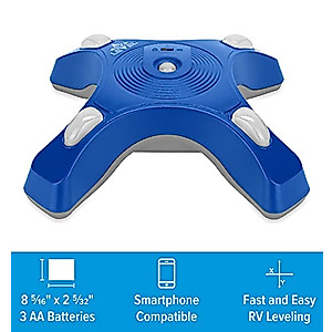 Camco Wireless RV EZ Level | Provides a Fast & Easy Way to Level Your RV | Smartphone Compatible | Easy Operation, Blue (25507)