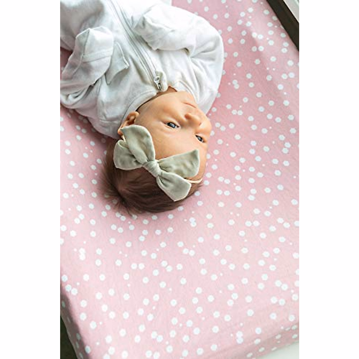 Premium Knit Diaper Changing Pad Cover"Lucy" by Copper Pearl