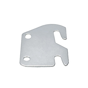 KUMGROT 4 PCS Wooden Bed Hook Plates Bed Rail Hook Plates Bed Hooks Bed Rail Brackets Plates with Pin Bed Parts Replacement Beds Frame Headboard Hooks Plates for New Bed Constructions