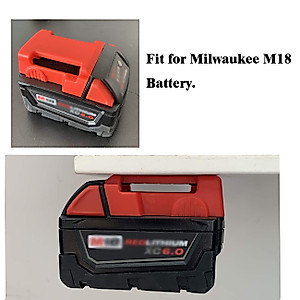 UOSXVC 10-Packs Battery Holders for Milwaukee 18V Mount Dock Fit for M18 Battery (No Battery)