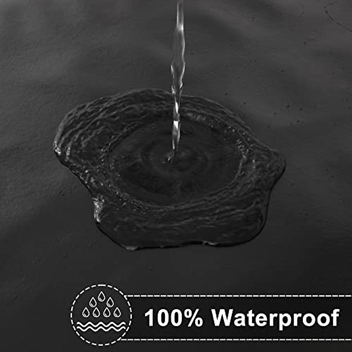 homing Rectangle Vinyl Tablecloth, 100% Waterproof Spillproof Plastic Table Cloth, Wipe Clean Table Cover for Dining Table, Buffet Parties and Camping (Black, 60" x 84")