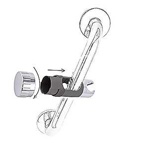 YOO.MEE ADA Grab Bar Hand Shower Bracket, ONLY FIT DIAMETER 1.25'' (32mm) Safety Grab Rail, Split-type design in 5 seconds Easy Installation