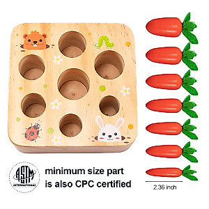 XJYQJD Montessori Toys for Babies 6-12 Months, Carrot Pulling Baby Toys 6 to 12 Months Carrot Harvest Game Fine Motor Skills Toys for 1 Year Old Toddlers Boys Girls Birthday Gifts