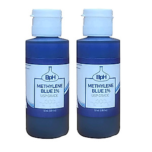 Methylene Blue, 1% USP (Pharmaceutical) Grade: 2×50 mL Twin Pack: 3rd Party Tested