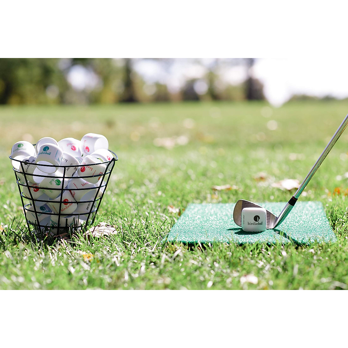 BirdieBall Practice Golf Balls, Limited Flight Golf Balls, Golf Training Balls (pack of 12)