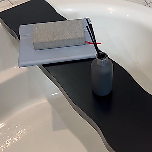 Generic Teak Wood Bath Caddy (Black)