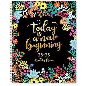 2023-2025 Monthly Planner/Calendar - 2 Year Monthly Planner 2023-2025, JUL 2023 - JUN 2025, 24 Months Planner, 9'' x 11'', Monthly Tabs & Holidays & Note Pages & Double-Side Pocket &Twin-Wire Binding