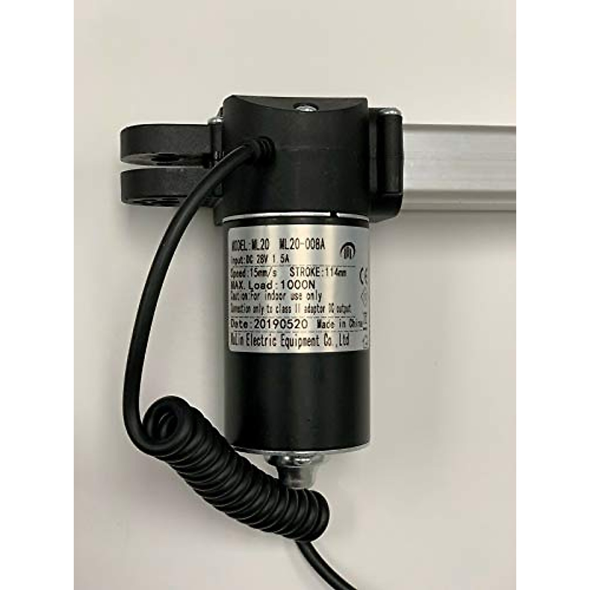 Mulin Power Recliner Motor Replacement with Cord Model ML20-008 ML20-008A Linear Actuator for Sofa Lift Chair Couch Massage Seat Bed