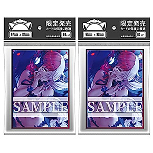60PCS Art Anime Card Sleeves PKM Card Shield Board Game Trading Cards Top Loader Deck Protector for TCG/MTG/PKM/TCG Standard Size Cards 67x92mm (Uta)