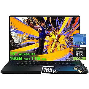 ASUS ROG Zephyrus M16 Gaming Laptop | 16" WUXGA IPS 165Hz | 12th Gen Intel 14-core i7-12700H | 16GB DDR5 1TB SSD | GeForce RTX 3060 6GB Graphic | Backlit Thunderbolt USB-C Win11Pro + HDMI Cable