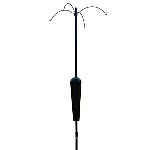 Squirrel Stopper Sequoia Squirrel Proof Pole System with 4 Hanging Stations - Bird Feeder Pole System Only
