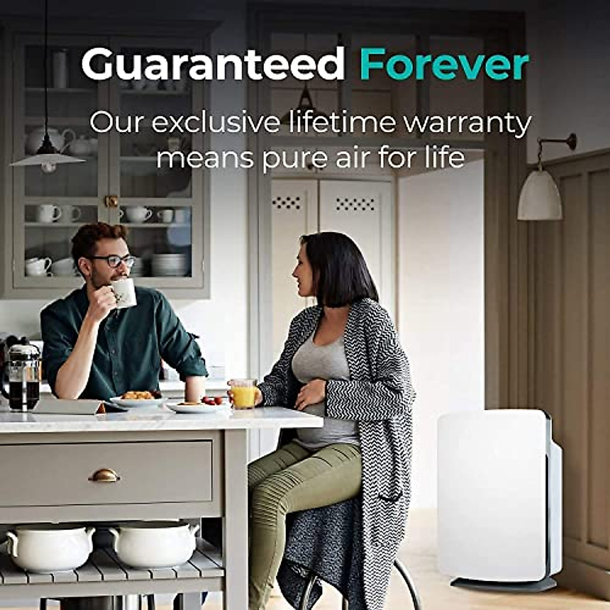 Alen BreatheSmart Classic H13 HEPA Air Purifier, Air Purifiers For Home Large Room w/ 1100 SqFt Coverage, Medical-Grade Air Cleaner for Allergens & Dust, up to 12 Mos. Filter Life, Brushed Stainless