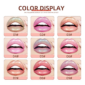 Aseawave Girls Lip Gloss, Shimmery Lip Glosses for Girls Teens & Women, | Syrupy gloss| Glossy Finish| Long-lasting| Moisturizing| Highlighting| Natural-beauty | Lip Glow Set