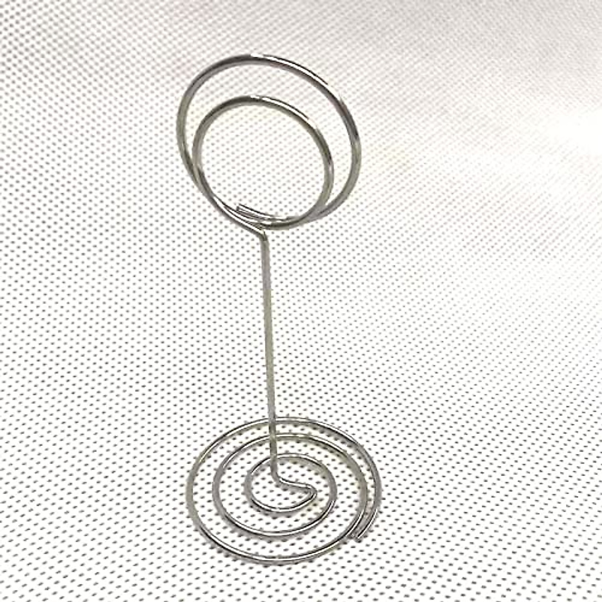 YOVECATHOU 10 Pcs Wedding Table Card Number Holders Photo Menu Name For Anniversaries Birthday Party Home Decorations Silver