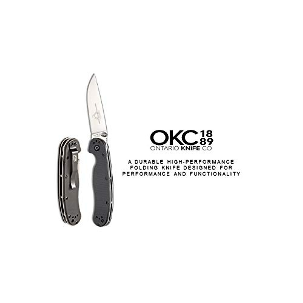 Ontario Knife Company Rat Ii Sp-Black Folding Knife, 7Inches