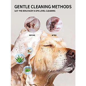 SACLLCAS Large Ear Wipes for Dogs,Dog Ear Cleaning Pads Otic Cleanser for Dirty, Waxy, Smelly Ears Solution,Premium Strength Pet Ear Cleaner Wipes with Natural Aloe and Mugwort-100 Count
