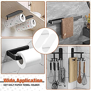 ChengFu Self Adhesive Strips, Replacement Adhesive Strips Compatible with Self Adhesive Paper Towel Holder, Paper Towel Holder Under Cabinet, Compatible with DR Catch, 5.7 1x 1.77 Inch (2 Pack)