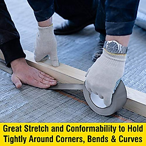 Heavy Duty Silver Duct Tape, Professional Grade Multi-Use Duct Tape, 48mm x 32m (1.88 inches x 35 Yards), 8.27 mil Thickness, Silver, 3 Rolls