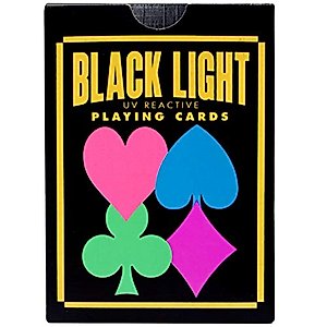 Island Dogs 51522 Black Light Playing Cards, Multicolor