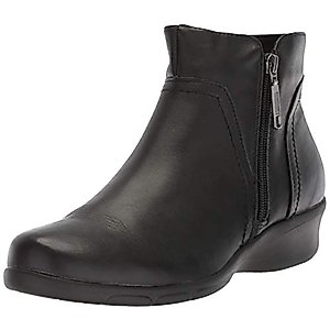 Propét Womens Waverly Zippered Casual Boots Ankle Low Heel 1-2" - Black - Size 8 2E