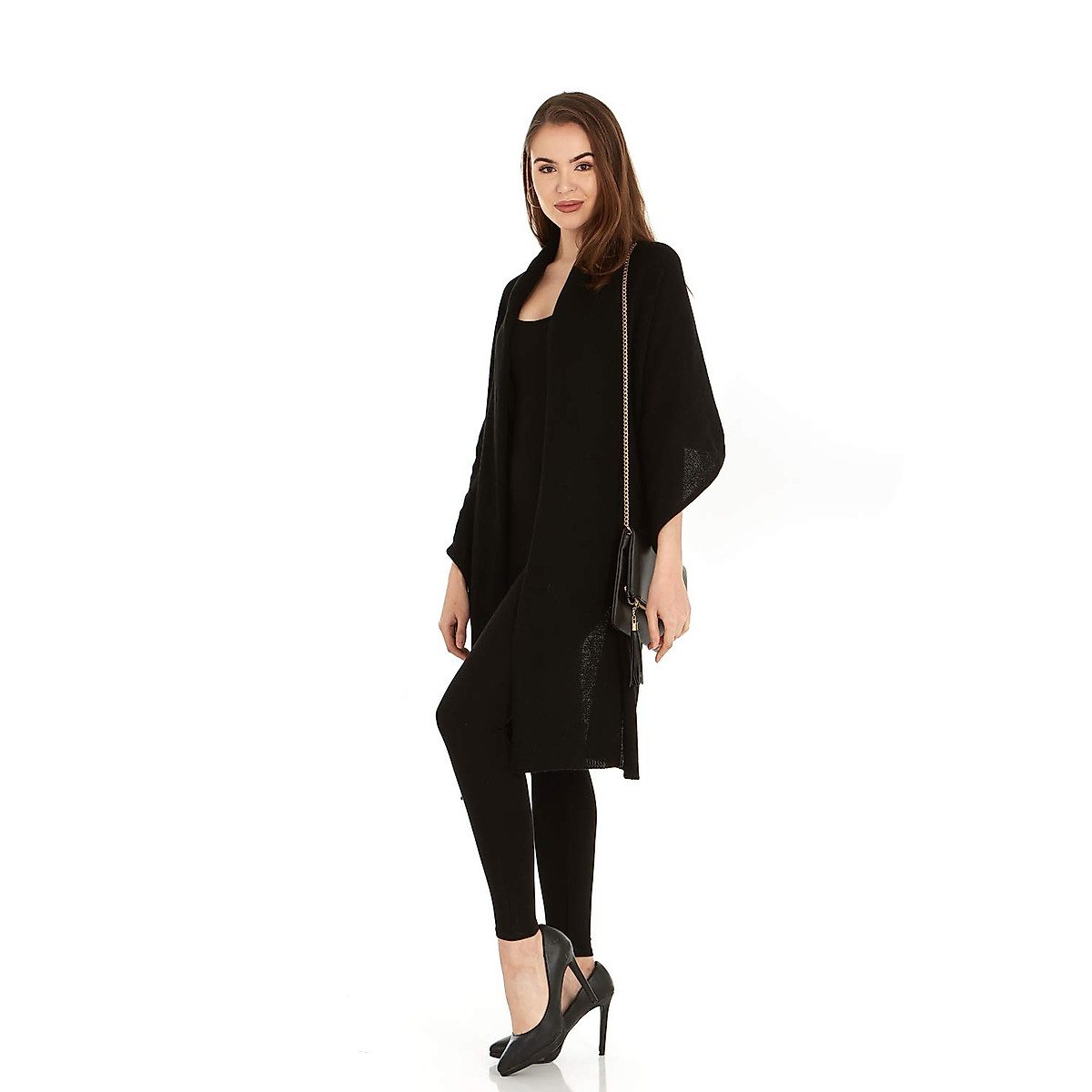 Manio Cashmere 100% Cashmere Knitted Wrap Pashmina Shawl Extra Large Scarf Stole for Women Travel