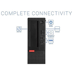 Lenovo ThinkCentre M910s SFF Desktop Computer PC, Intel i7-6700 up to 4.0GHz,16GB DDR4 RAM,New 512GB NVMe M.2 SSD,Build in WiFi BT,DVD-RW,Wireless Keyboard & Mouse,Windows 10 Pro (Renewed)