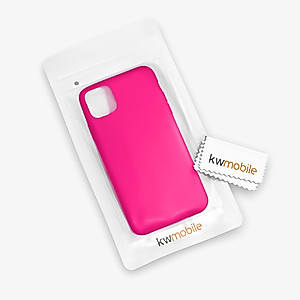 kwmobile Case Compatible with Apple iPhone 11 Pro Max Case - TPU Silicone Phone Cover with Soft Finish - Neon Pink