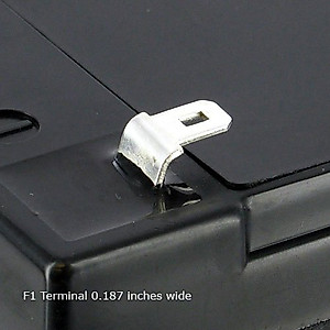 Yuasa NP3-6 6V/3Ah Sealed Lead Acid Battery with F1 Terminal