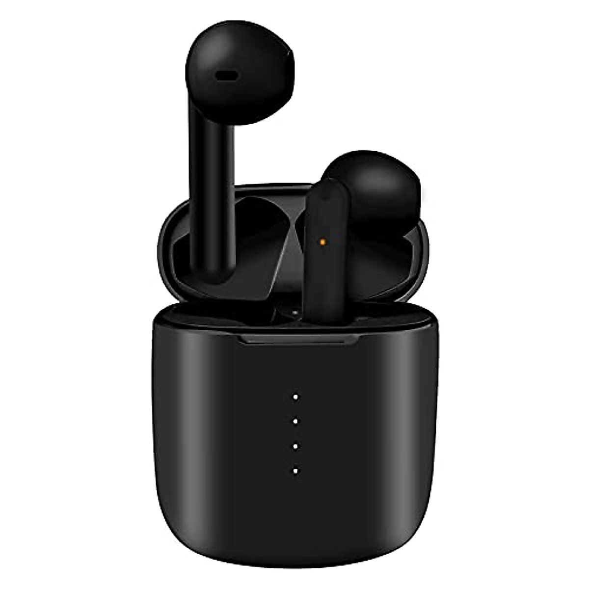 Wireless Earbuds Bluetooth 5.0 Headphones with Charging Case, IPX8 Waterproof, 3D Stereo Air Buds in-Ear Ear Buds Built-in Mic, Open Lid Auto Pairing for Android/Samsung/Apple iPhone - Black