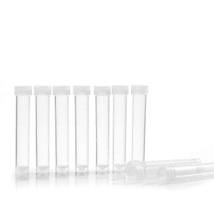 Z-Color 10pcs 10ml Lab Plastic Frozen Test Tubes Vial Seal Cap Container for Laboratory School Educational
