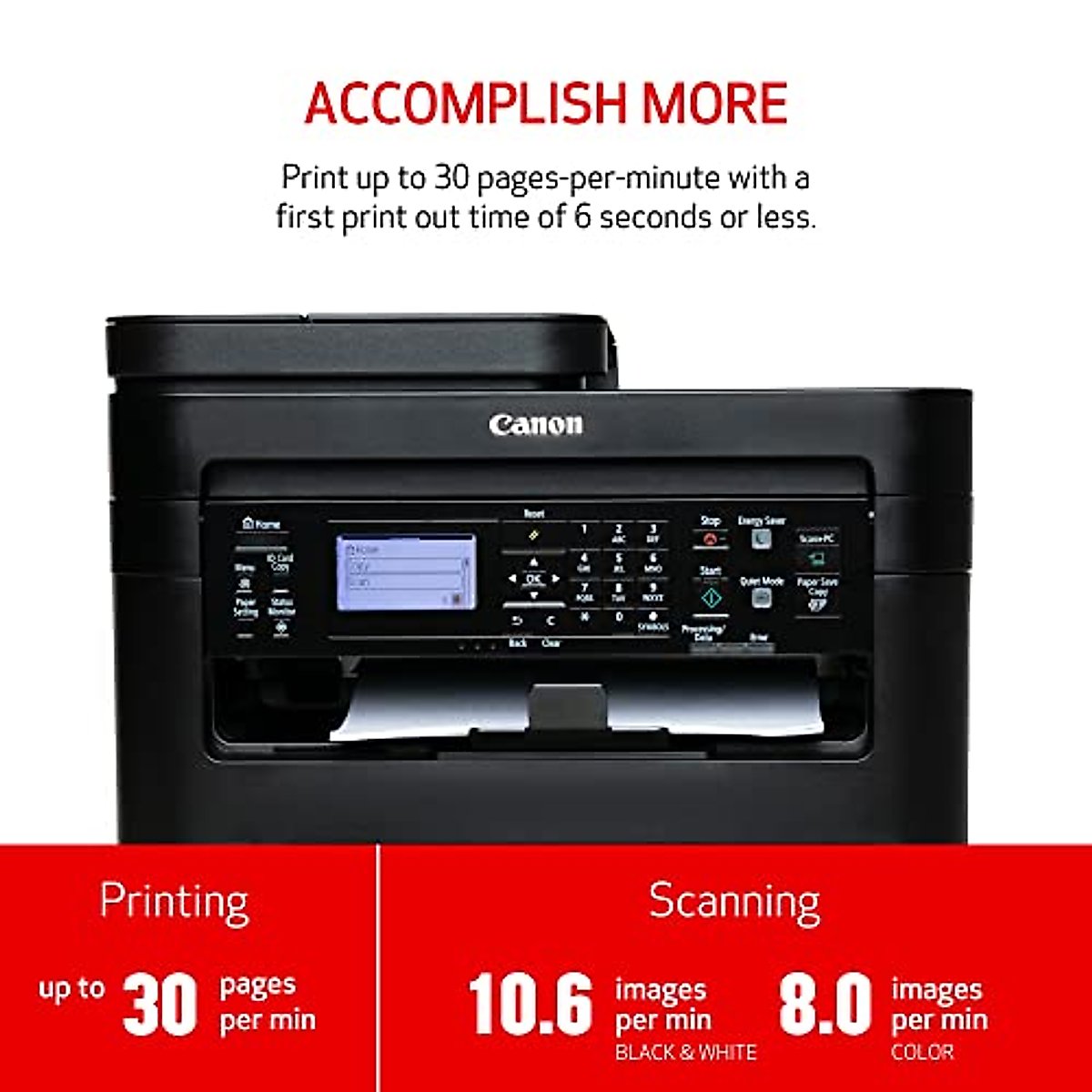 Canon imageCLASS MF264dw II Wireless Monochrome Laser Printer, Print, Copy and Scan, with Auto Document Feeder,Black