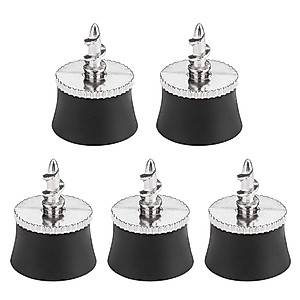 FASTROHY 5 Pcs Golf Ball Pick Up Retriever Sucker Tool Suction Cup for Putter Grip Golf Training Aids, Black