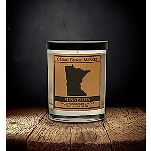 Minnesota State Candle Gift, Show Your Home State Pride and Your Love for Your Hometown, Wherever You May be, Our State Candle Will Remind You of Home, House Warming Gifts for New Home, Made in USA 