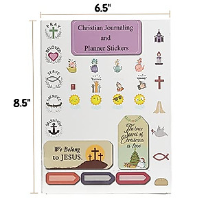 Mr. Pen- Christian Journaling Stickers, 31 Sheets, 1034 pcs, Christian Stickers for Planners and Journals, Christian Stickers, Religious Stickers, Bible Journaling Stickers, Bible Journaling Supplies