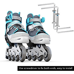 Hotop 20 Sets Skate Wheel Socket Screw Inline Roller Skate Screws Shaft Hex Socket Screw with 2 Pieces Installation Tool