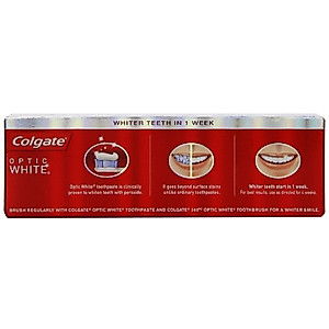 Colgate Optic White Toothpaste, Sparkling Mint, 3.5 Ounce (Pack of 6)