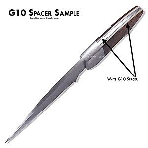 EZSMITH G10 - Knife Handle Spacer Material - (3 x 12 x .060 Inches) - Coyote Brown