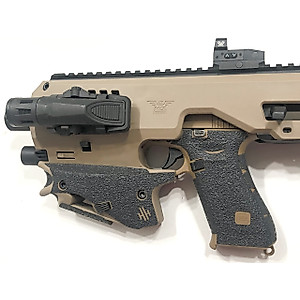 Handleitgrips Gun Grip Tape Compatible with MCK Roni for Glock 17 and 19 Gen 2 - Black Textured Rubber Pistol Grip Tape, Easy Installation, Gun Parts & Accessories, Veteran Owned, Made in The USA