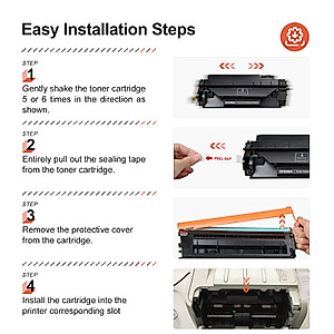 v4ink 2-Pack Compatible Toner Cartridge Replacement for HP 80A CF280A Toner Cartridge Black Ink for use in HP Pro 400 M401N M401DN M401DNE M401DW, HP MFP M425DN M425DW Printer