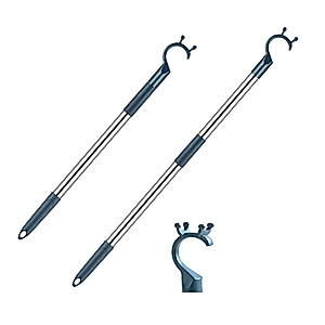 Reach Stick Long Pole Utility Hook 56" Extended Reaching Tool for High Area Closet Ceiling