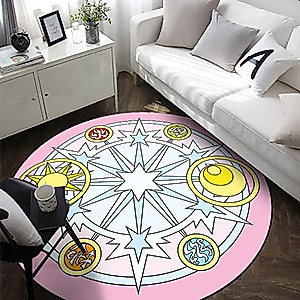 Custom Round Rug, Personalized Rugs and Mats, Small Circle Rug Area Rug Design Your Photo Logo Text Washable Non-Slip, Custom Carpet for Home Bedroom Living Room Office Kitchen Outdoor Patios