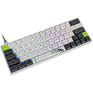 SKYLOONG Customized SK68S 68 Keys Mechanical Gaming Keyboard NKRO Type-C RGB Backlight PBT Keycaps Gateron Mechanical Switch Keyboard(Hot Swappable Red Switch)