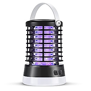 Bug Zapper for Indoor Outdoor,Electric Mosquito Killer Lamp with 3 Light Modes,USB Rechargeable Mosquito Zapper Fly Trap for Home Backyard Patio Camping and Hiking