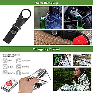 Gift for Men Dad Husband Him, Survival Kit 17 in 1, Survival Gear Tool Cool Gadgets Emergency Survival Gear and Equipment Christmas Stocking Stuffers for Families Hiking Camping Adventures
