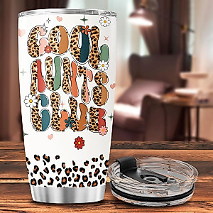 HUBUPU Cheetah Auntie Print Leopard, Aunt Gifts, Tumbler 20 Oz With Lid And Straw, Cool Aunt Club Nutrition Facts