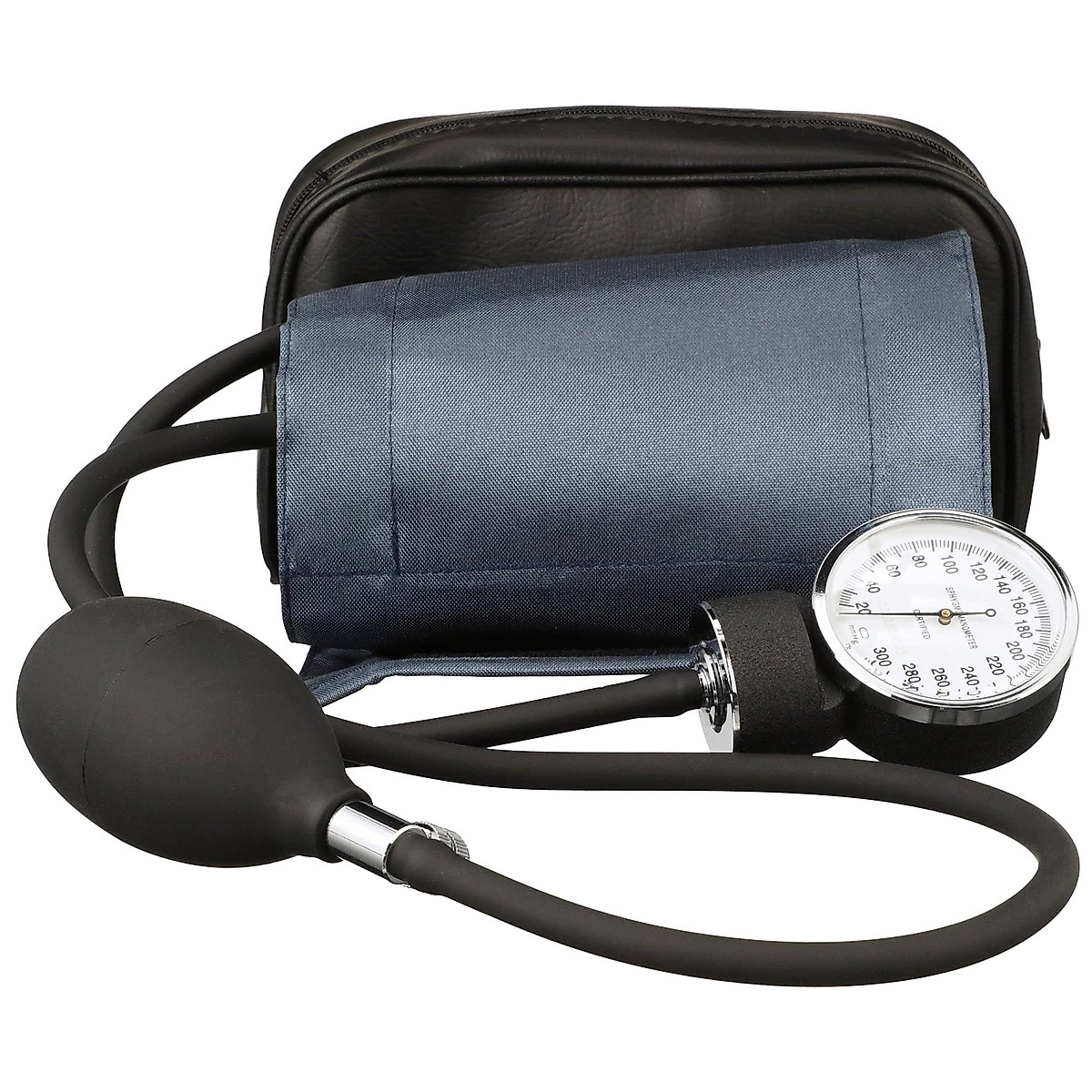 McKesson Aneroid Sphygmomanometer, Blood Pressure with Cuff, Navy, Adult Medium, 1 Count