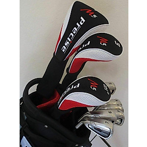 Left Handed Tall Mens Golf Set - Custom Made Clubs Complete Driver, Fairway Wood, Hybrid, Irons, Putter, Stand Bag Taylor Fit Regular Flex