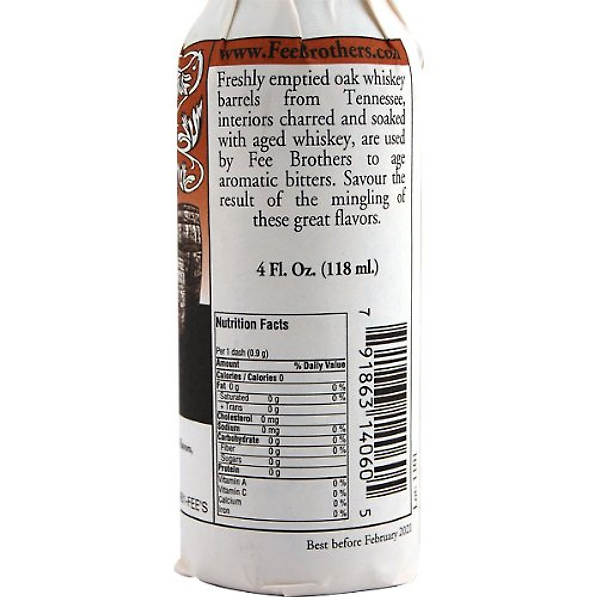 Fee Brothers Whiskey Barrel-Aged Aromatic Bitters - 5 oz - 2 Pack